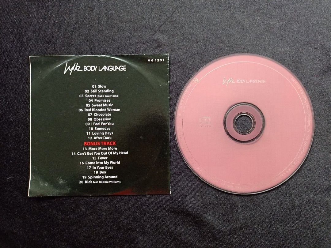 CD Kylie Minogue : body language, Hobbies & Toys, Music & Media, CDs ...