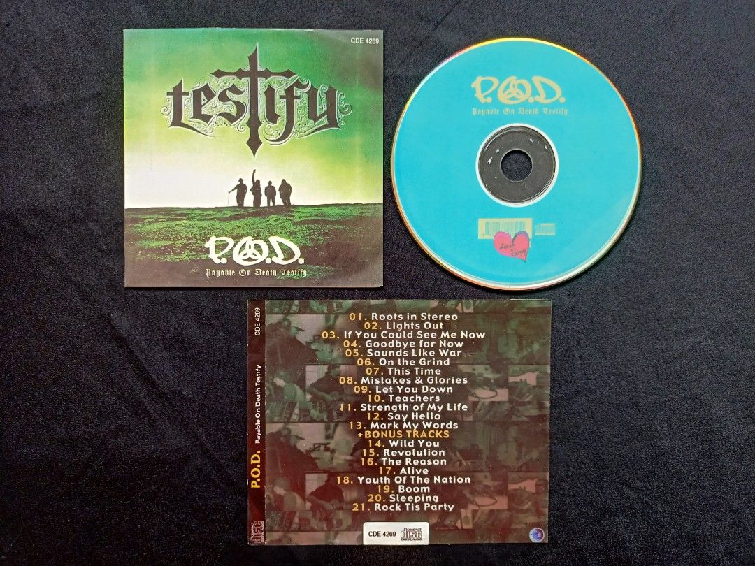 CD P.O.D. : testify, Hobbies & Toys, Music & Media, CDs & DVDs on Carousell