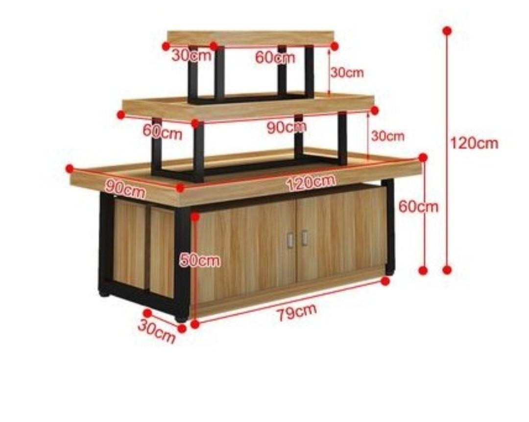 Central Display Rack , 3 Tiers, Furniture & Home Living, Furniture ...