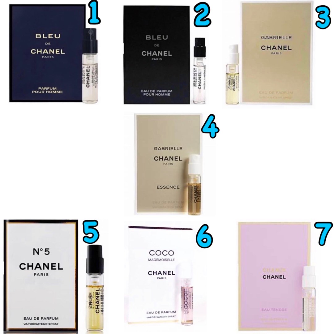 Chanel Vials/ Mini Samples 1.5ml | Chanel Bleu De Chanel EDP (silver ...