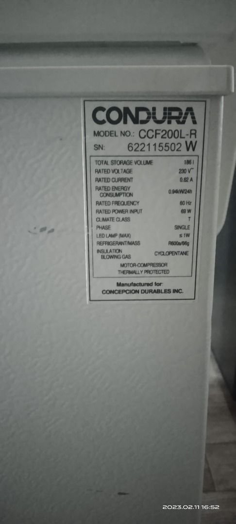 Condura Chest Freezer, TV & Home Appliances, Kitchen Appliances ...