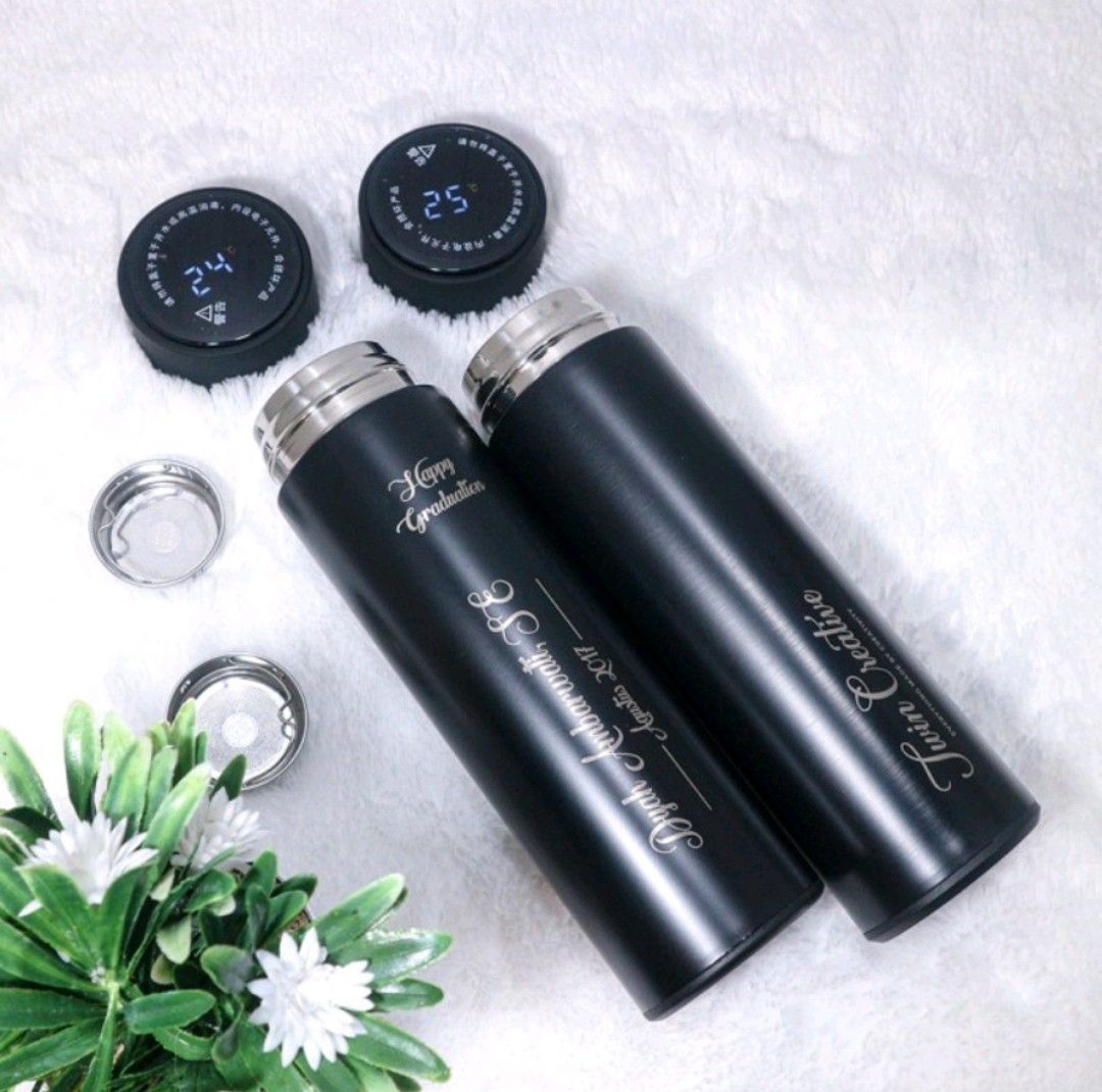 TUMBLR CUSTOM TUMBLER WATER BOTTLE SMART LED ADD NAME LOGO OR CHARACTER ...