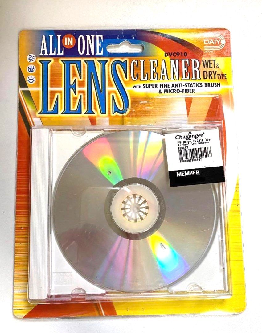 Daiyo All in One CD/DVD/VCD Lens Cleaner, Hobbies & Toys, Music & Media ...