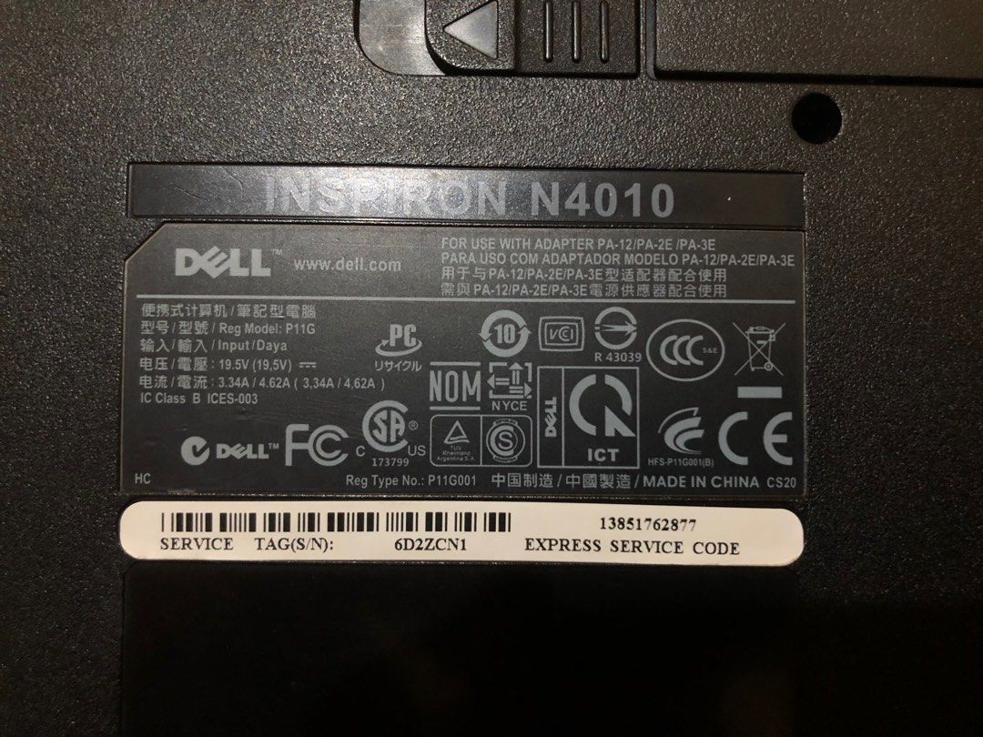 Dell Inspiron N4010, Elektronik, Komputer, Laptop di Carousell