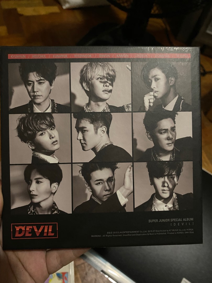 Devil Super Junior Album, Hobbies & Toys, Memorabilia & Collectibles, K ...