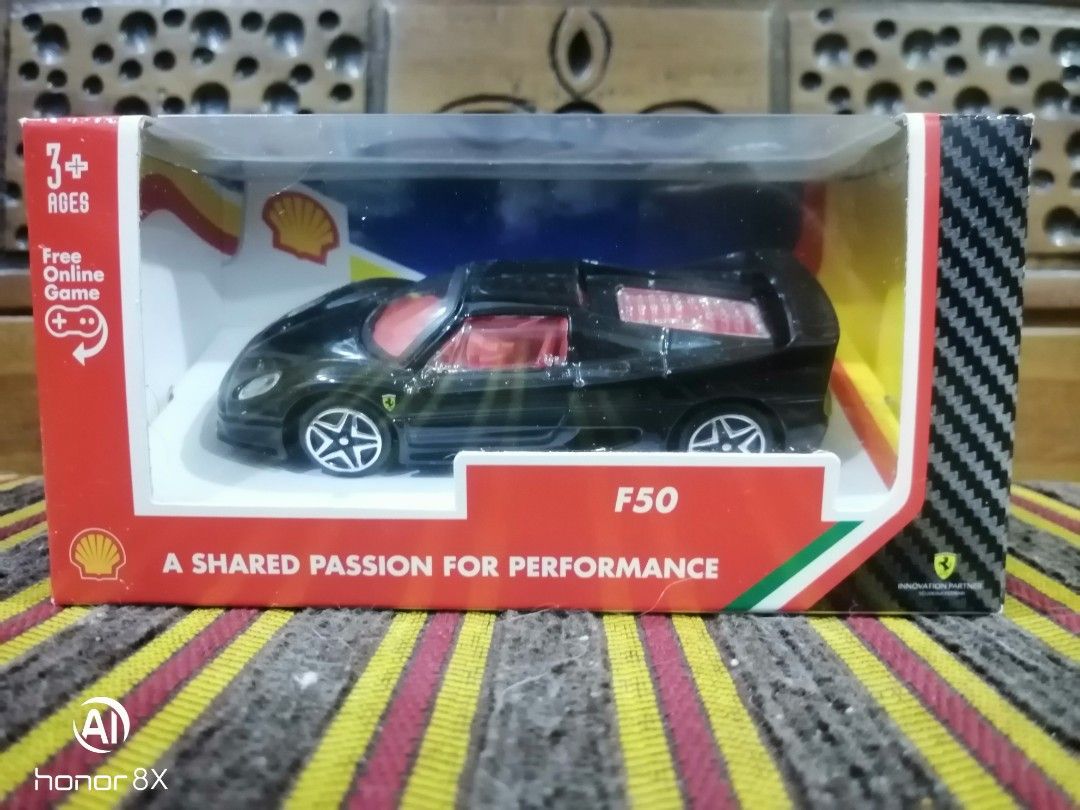 Diecast bburago shell ferrari F50, Hobbies & Toys, Toys & Games on ...