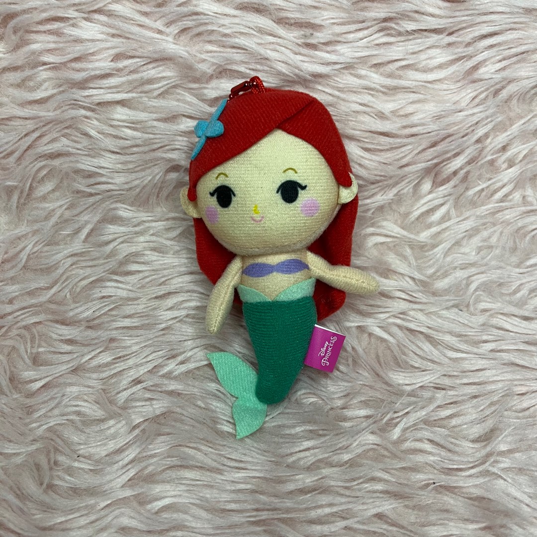 DISNEY THE LITTLE MERMAID ARIEL KEYCHAIN PLUSH CHARM on Carousell