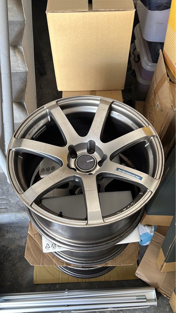 Enkei PF07 Rim 5x114.3 18 x 9.5, Car Accessories, Tyres & Rims on Carousell