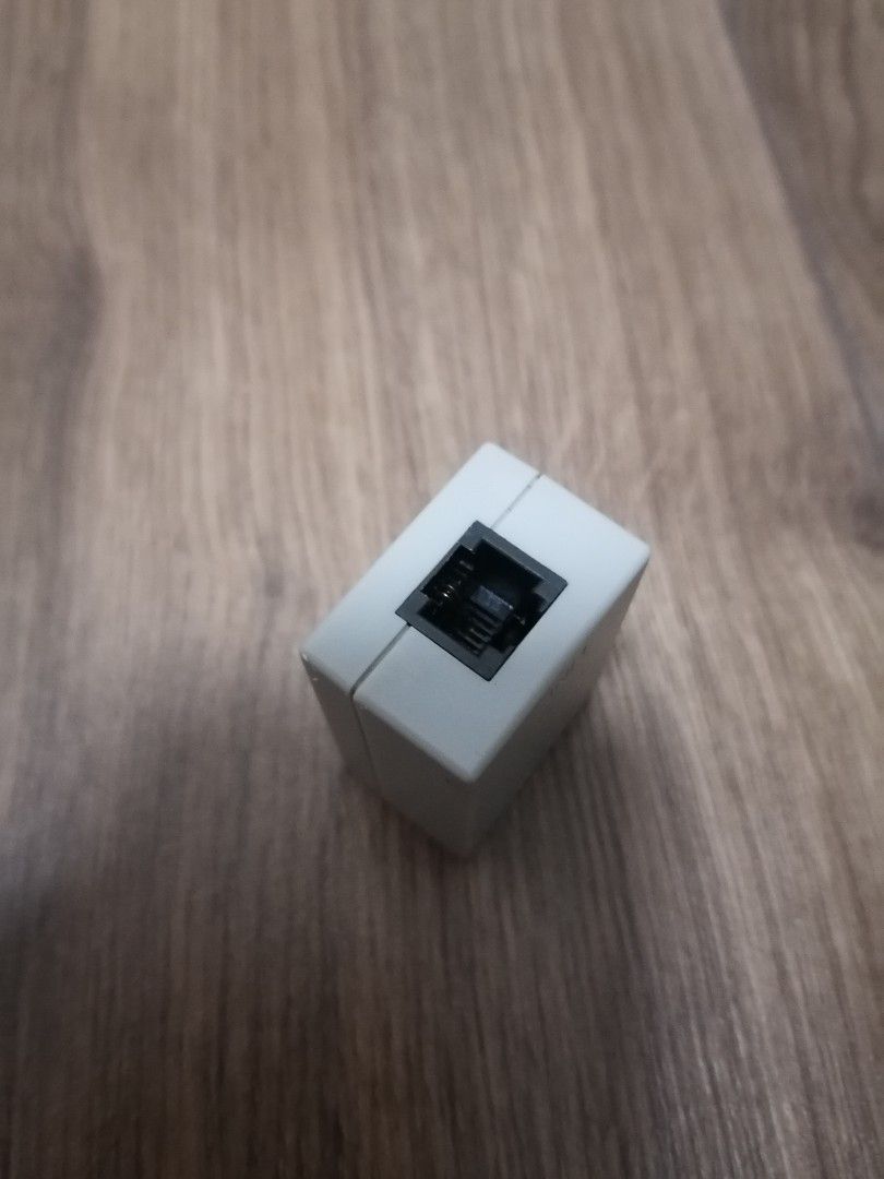 Ethernet cable with modem phone to line adapter, Video Gaming, Gaming ...