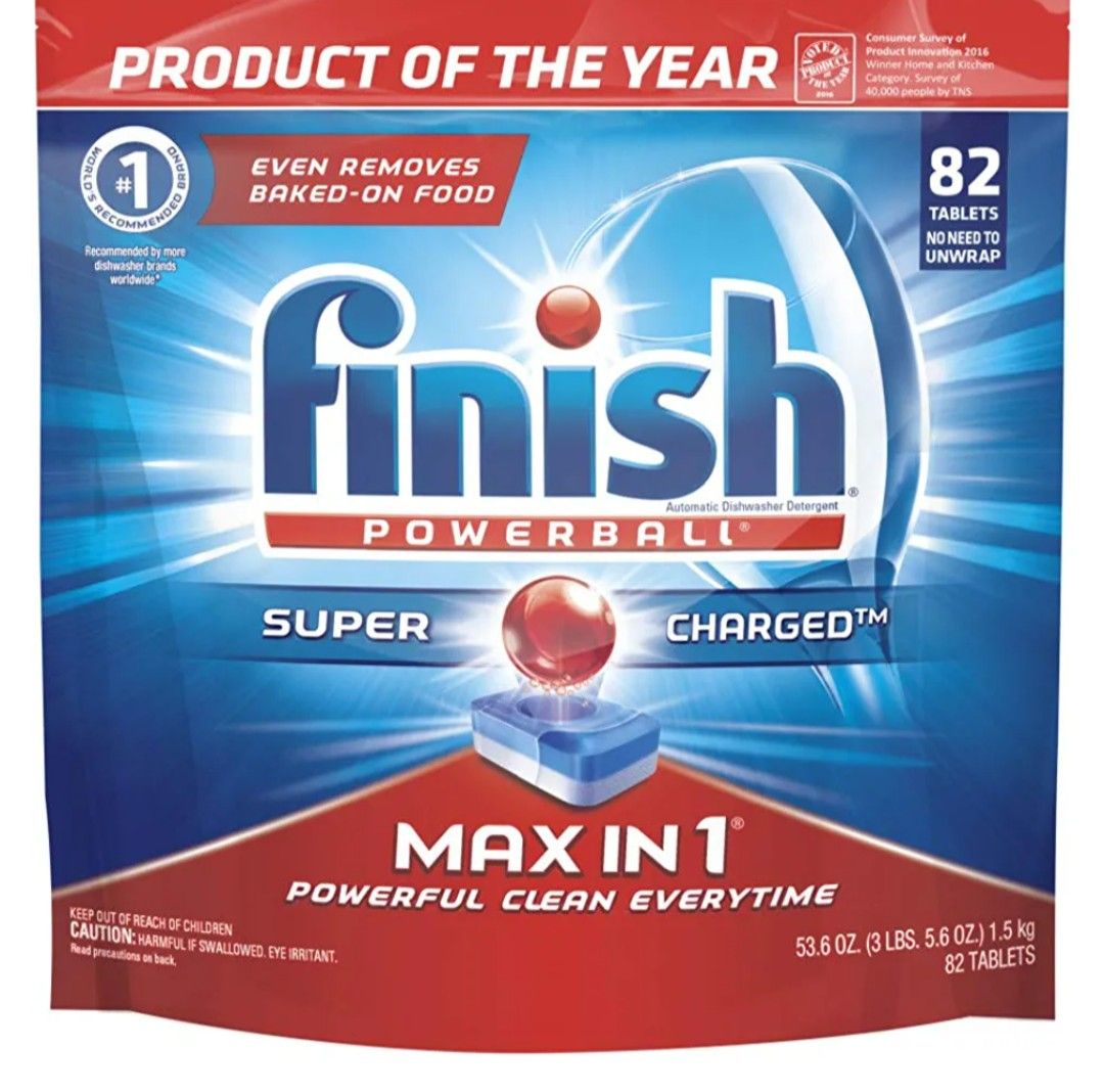 Finish Powerball Super charged Max in 21 Plus 2x Cleaning Enzymes 10's ...
