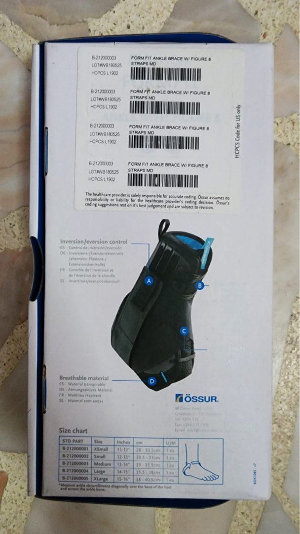 FORM FIT ANKLE WITH FIGURE 8, Sports Equipment, Other Sports Equipment ...