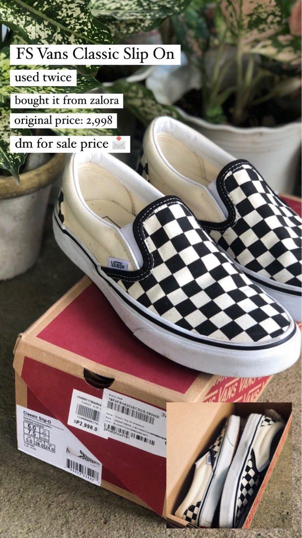 FS: Original Vans Slides, Men's Fashion, Footwear, Sneakers on Carousell