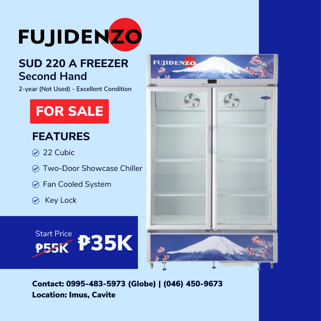 Fujidenzo SUD-220A Upright Chiller, TV & Home Appliances, Kitchen ...