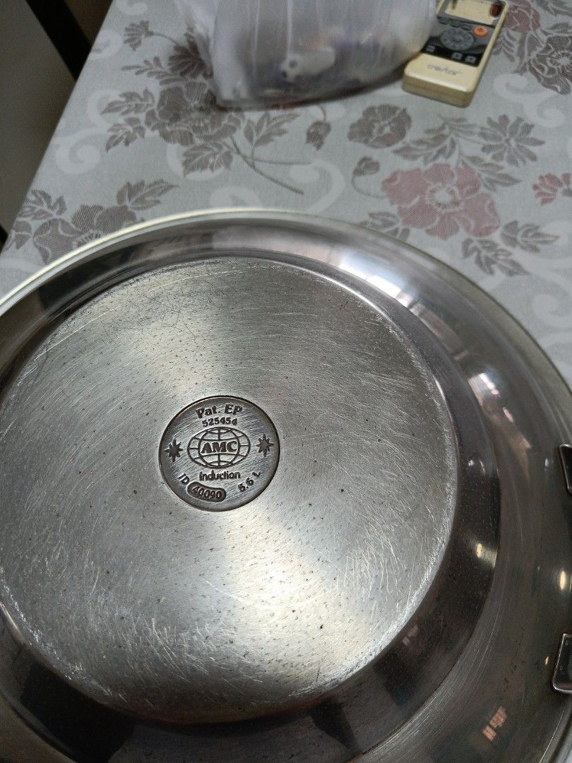 Genuine AMC Large Stainless Steel Wok Cooker, TV & Home Appliances ...