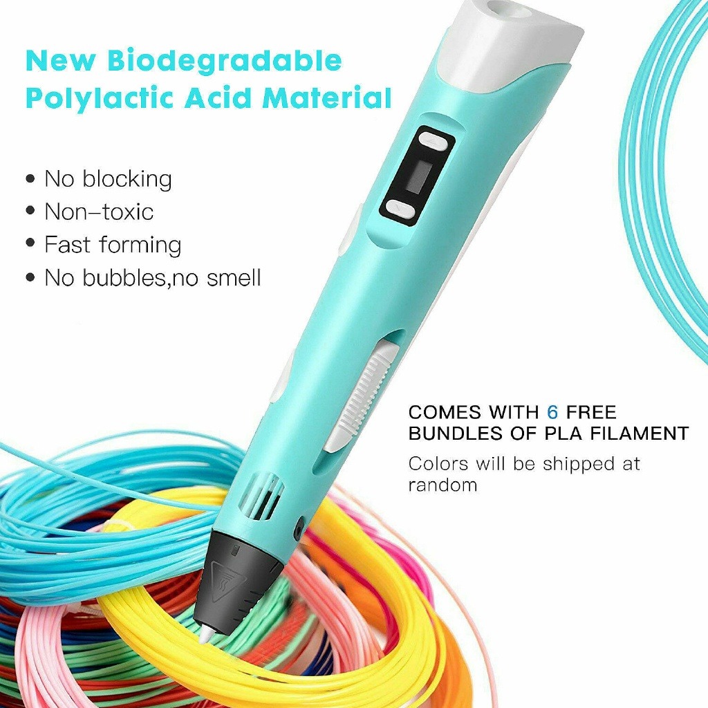 Giftset 3D PLA Printing Doodle Arts Craft Drawing USB Pen Set LCD ...