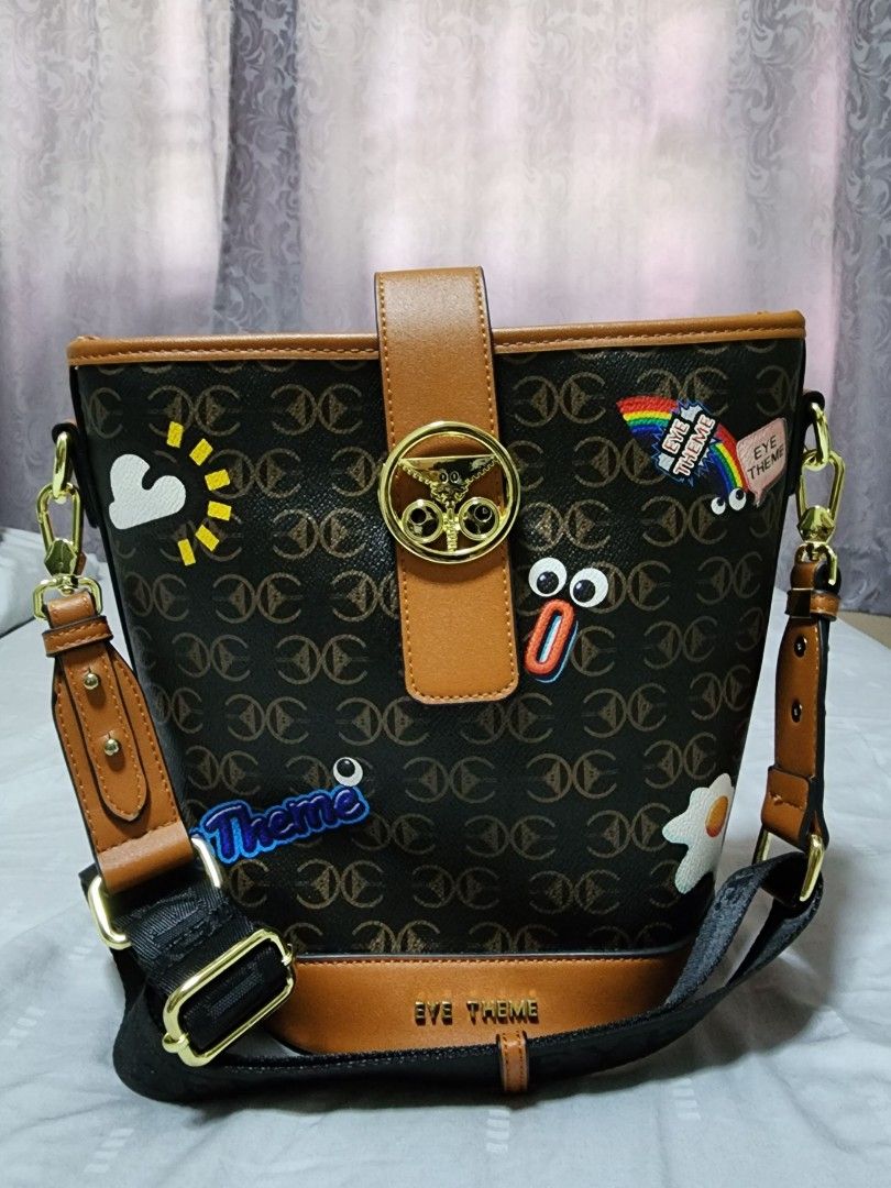 Premium Quality! Authentic Eye Theme Leather Bucket Bag!, Women's ...