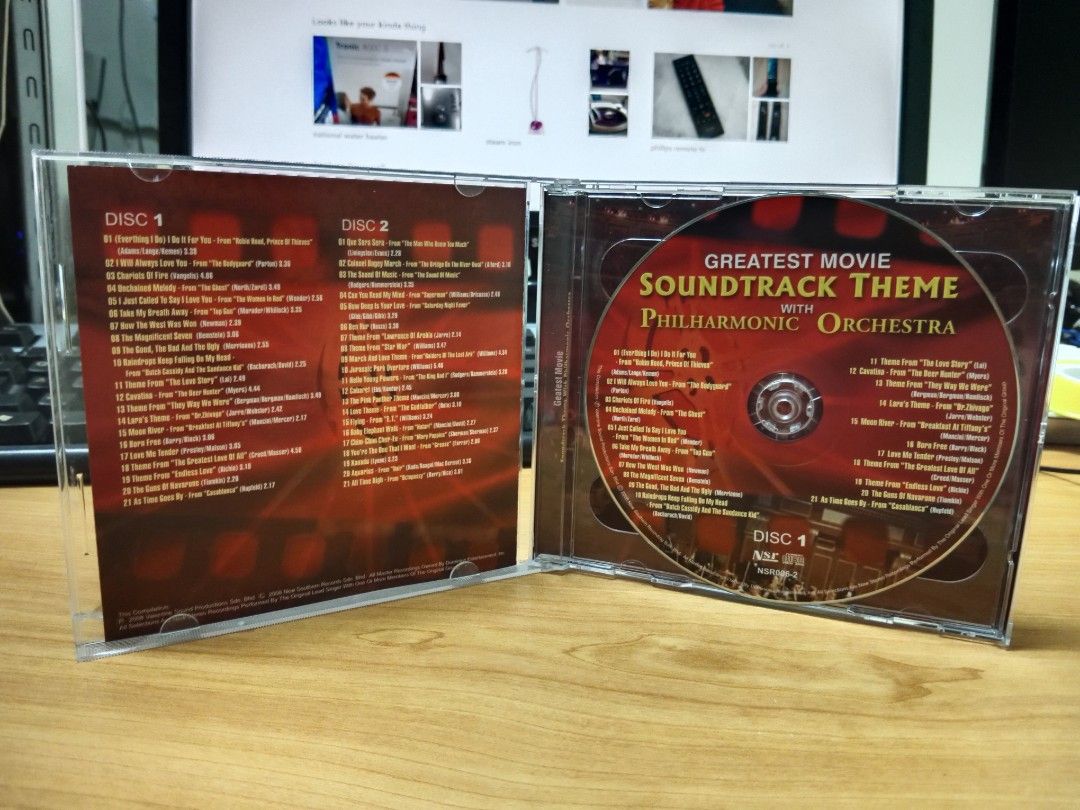 Greatest Movie Soundtrack Theme Philharmonic Orchestra 2CD, Hobbies ...