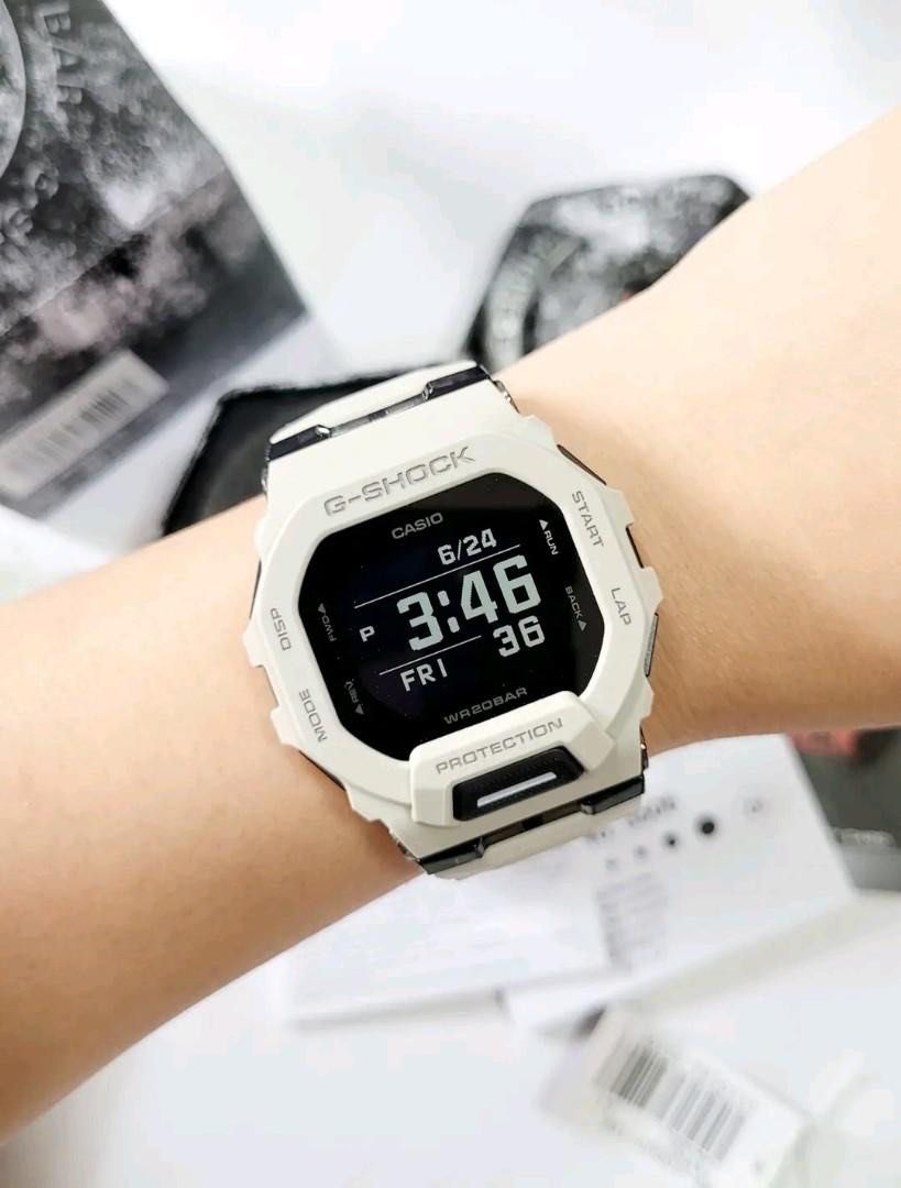 Gshock Gbd200 White Watch, Men's Fashion, Watches & Accessories ...