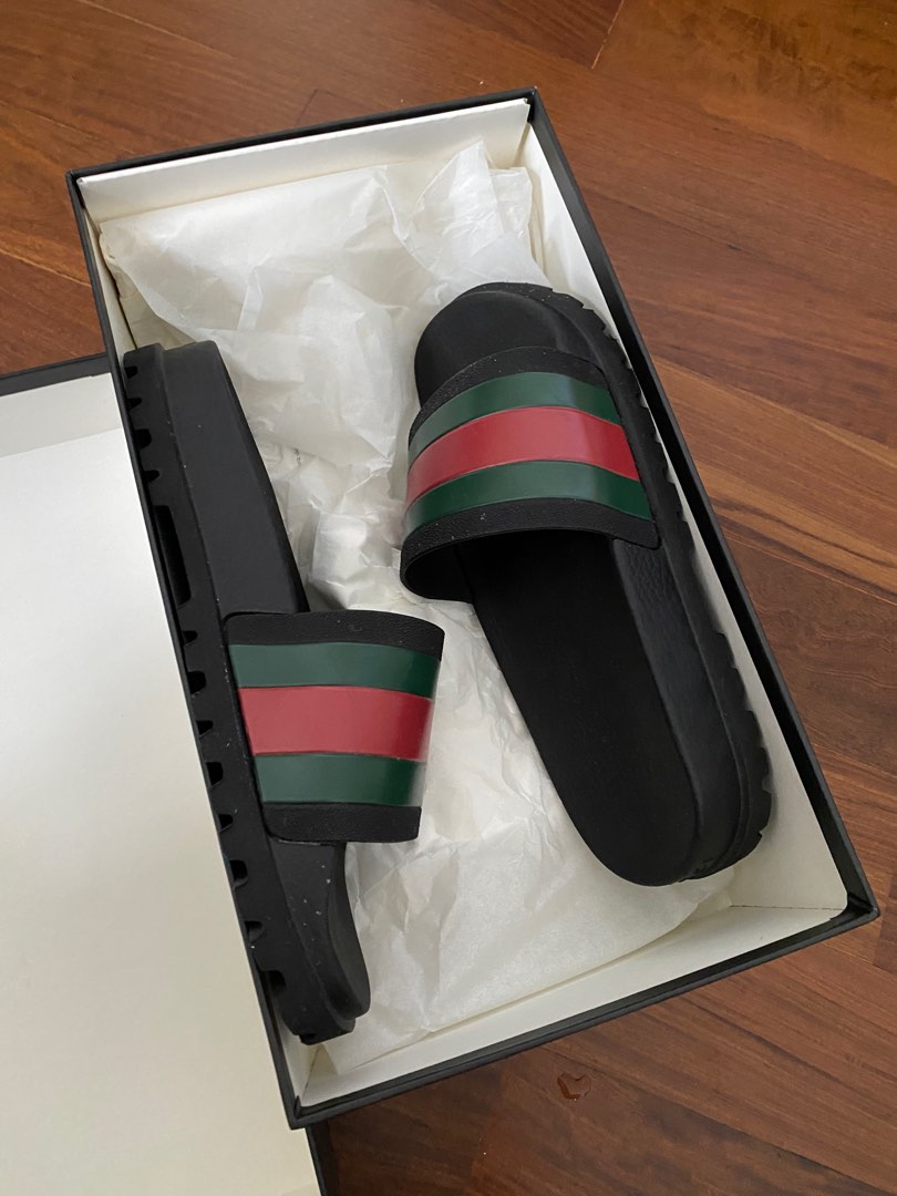 Gucci slides slippers, Men's Fashion, Footwear, Flipflops and Slides on ...