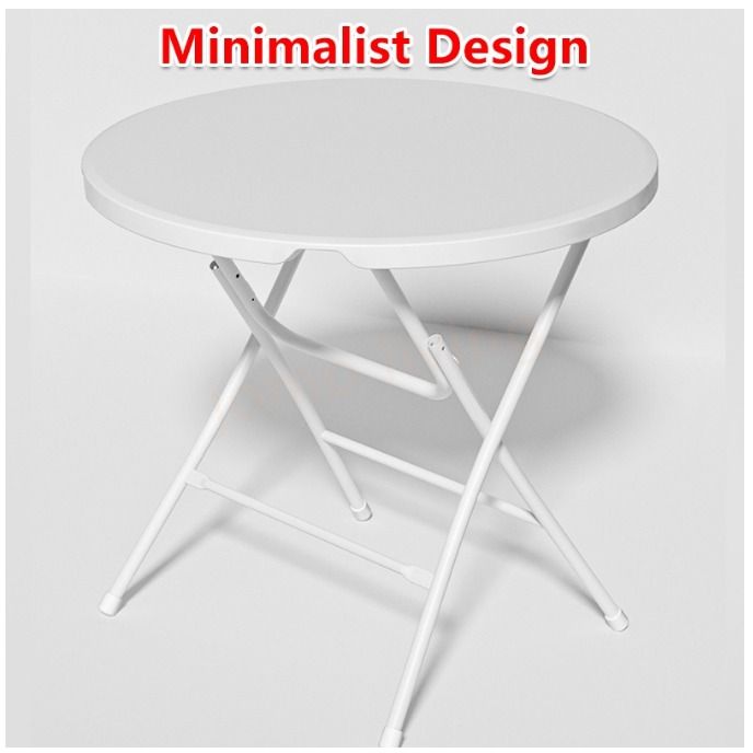 HDPE Foldable Round Table Folding Table Outdoor Indoor Portable Table ...