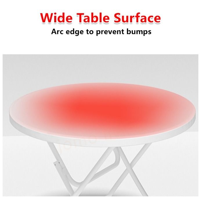 HDPE Foldable Round Table Folding Table Outdoor Indoor Portable Table ...