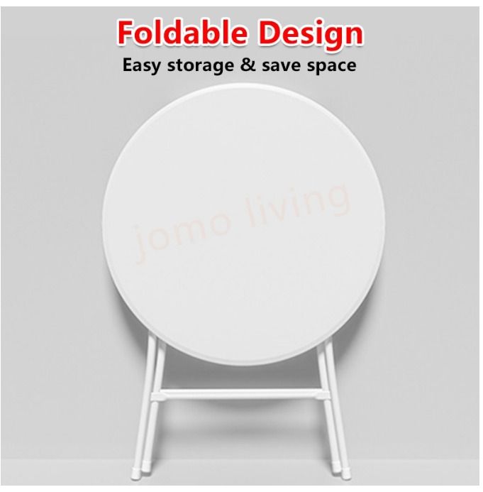 HDPE Foldable Round Table Folding Table Outdoor Indoor Portable Table ...