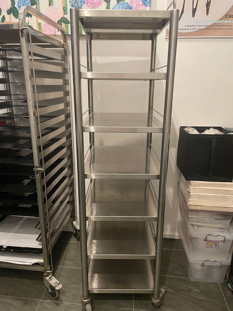 Heavy duty stainless 7 tier rack, Furniture & Home Living, Furniture ...