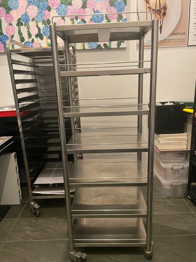 Heavy duty stainless 7 tier rack, Furniture & Home Living, Furniture ...