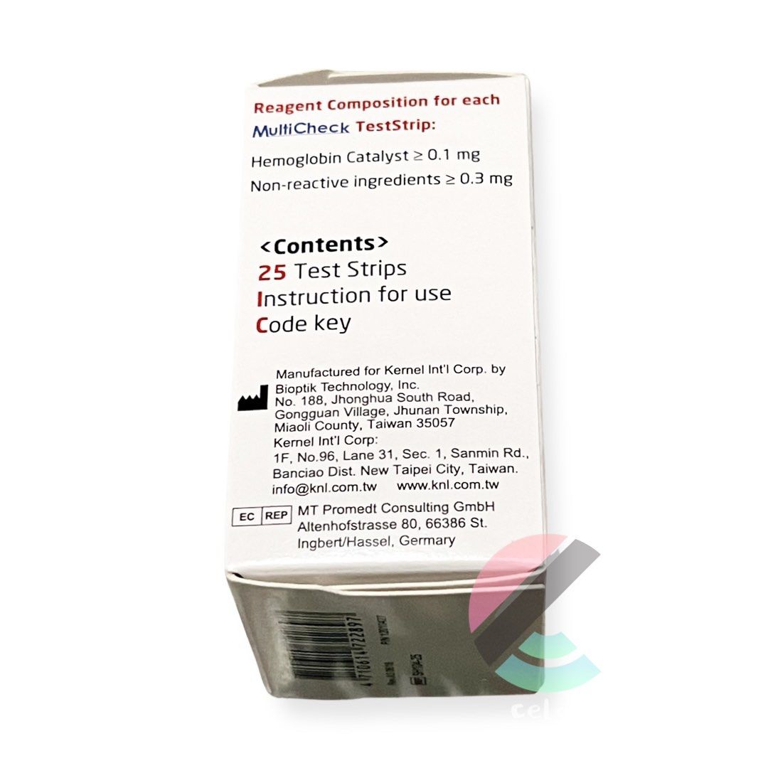 Hemoglobin Test Strips For Kernel Multi Check Meter 25's on Carousell