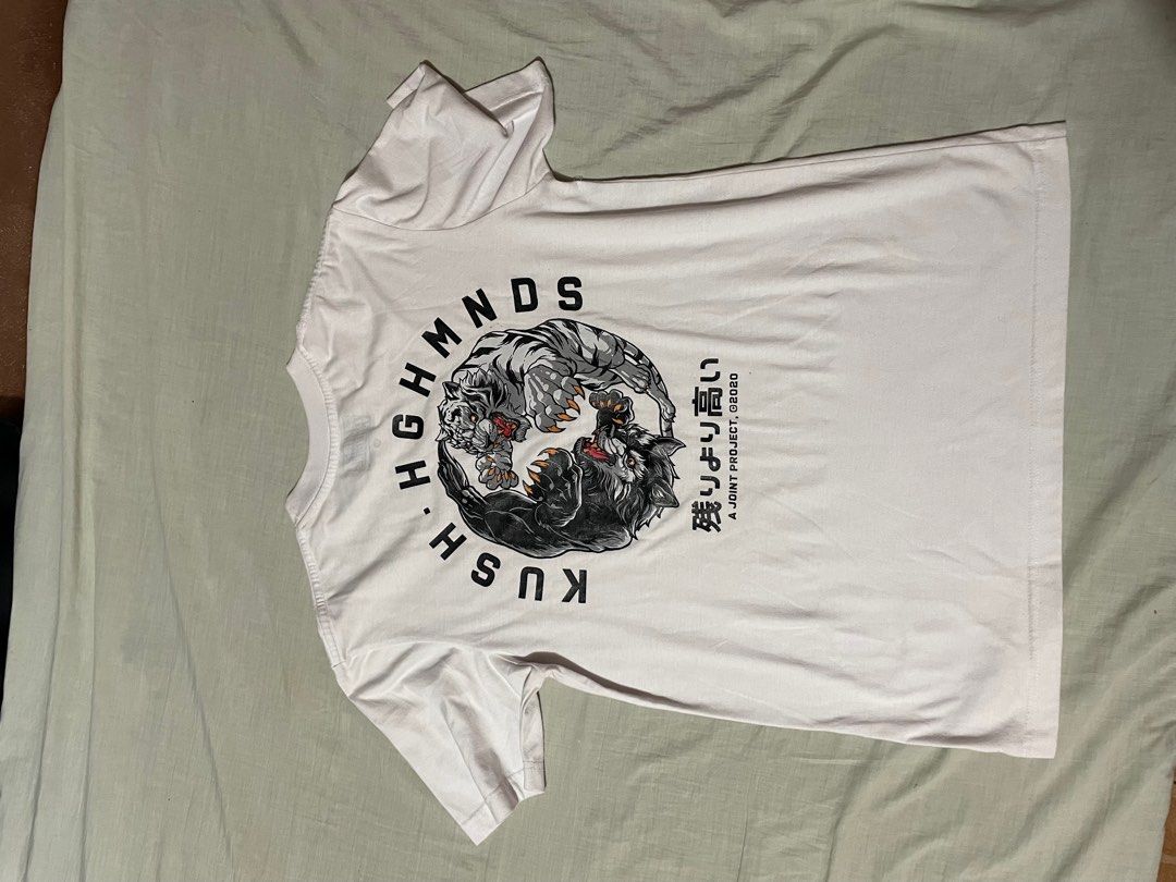 Highminds x Kush White Shirt, Men's Fashion, Tops & Sets, Tshirts ...