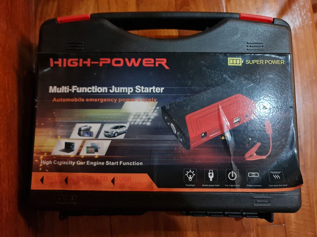 High-power multi function jump starter, Car Accessories, Electronics & Lights on Carousell