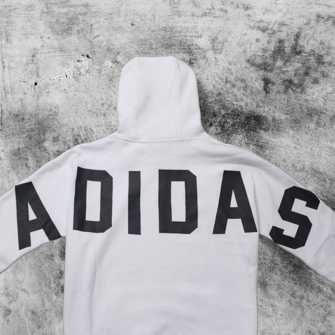 Hoodie Adidas Rib Line Putih, Fesyen Pria, Pakaian , Baju Luaran di ...