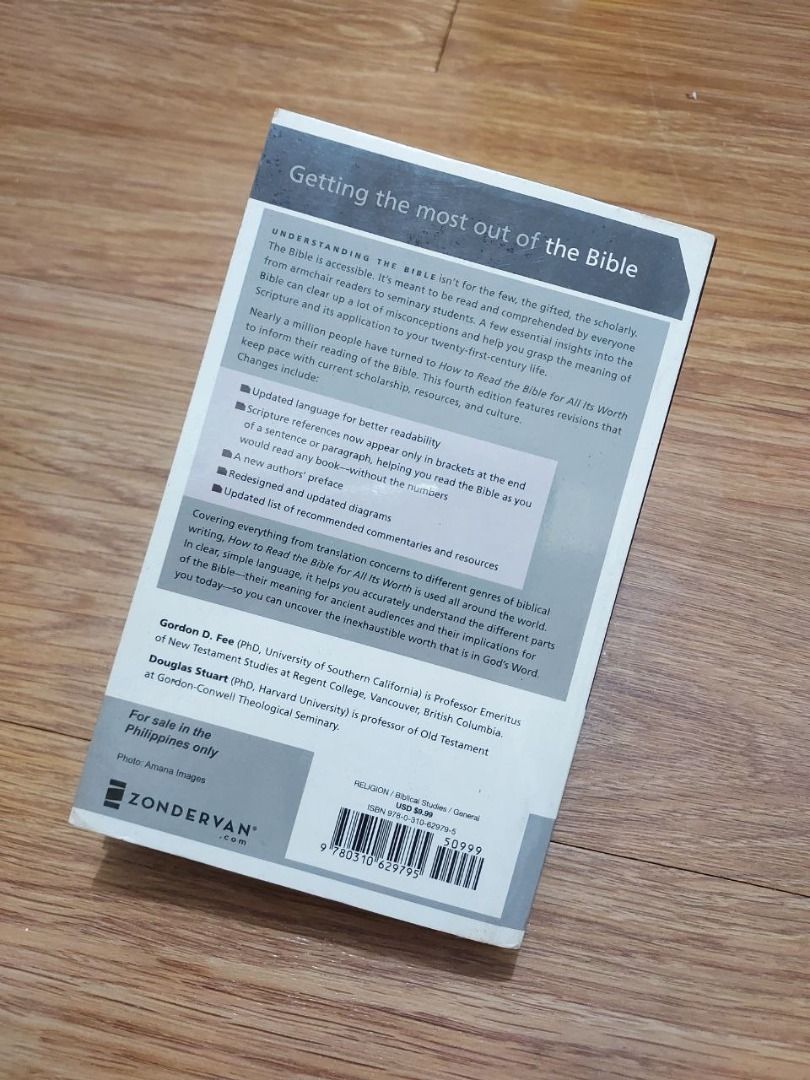 How to Read the Bible for All Its Worth by Gordon Fee, Hobbies & Toys ...