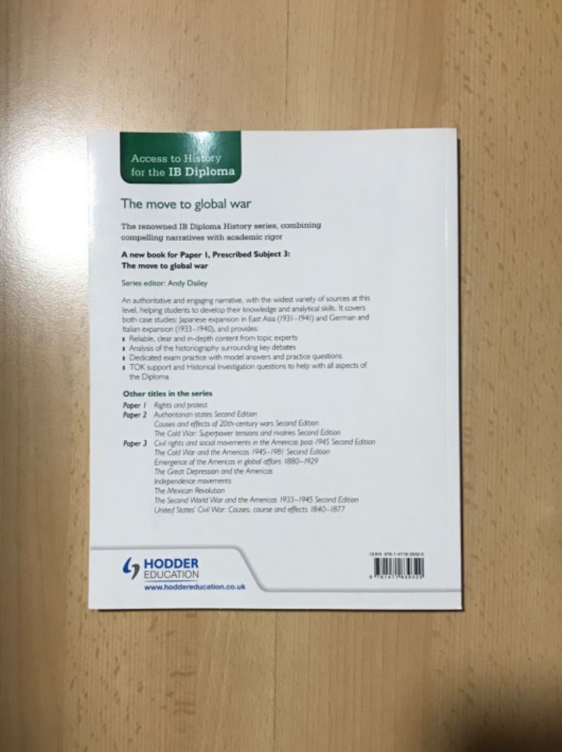 IB History Textbook The Move to Global War, Hobbies & Toys, Books ... IB History Textbook The Move to Global War, Hobbies & Toys, Books ...