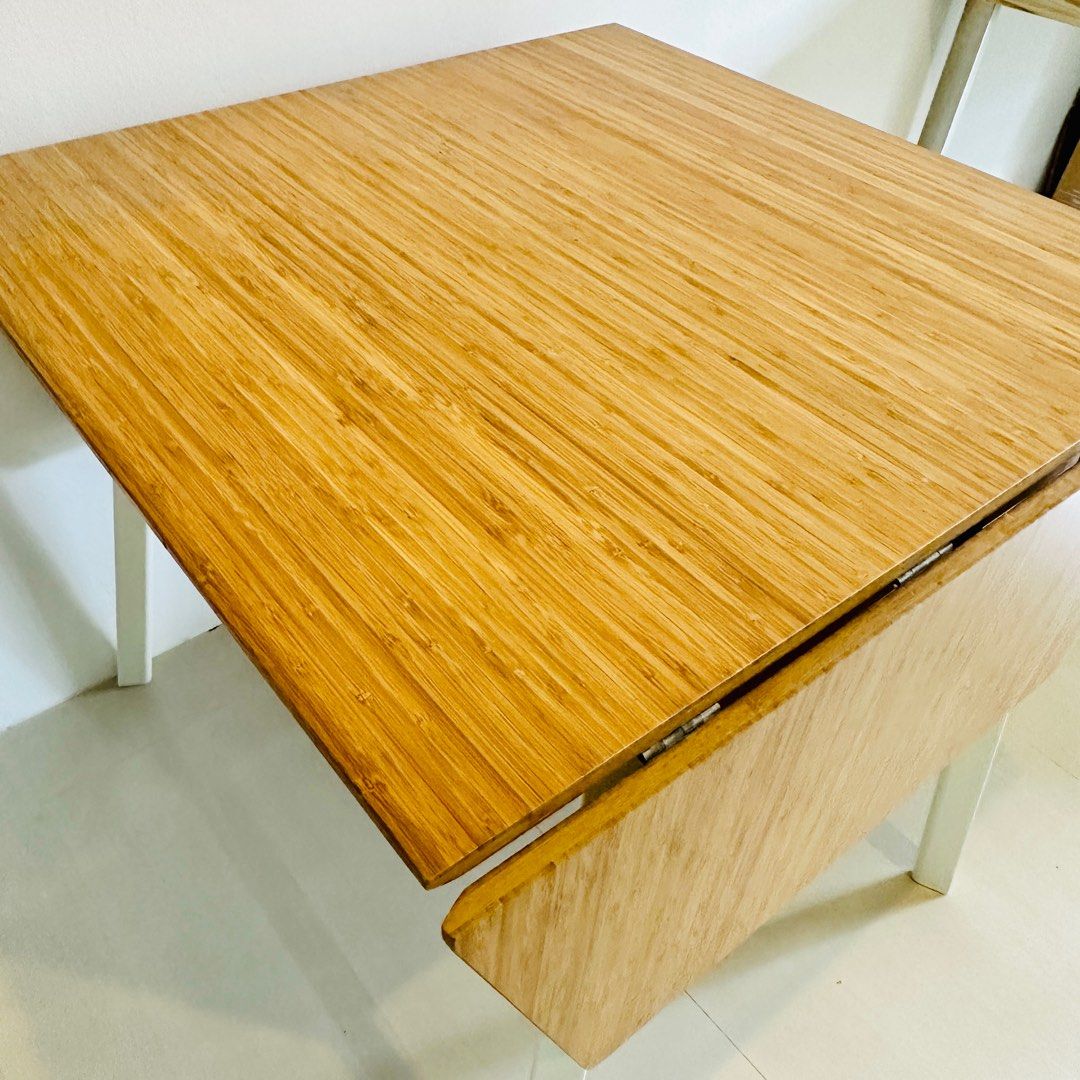 IKEA PS edition bamboo dining table, Furniture & Home Living, Furniture ...