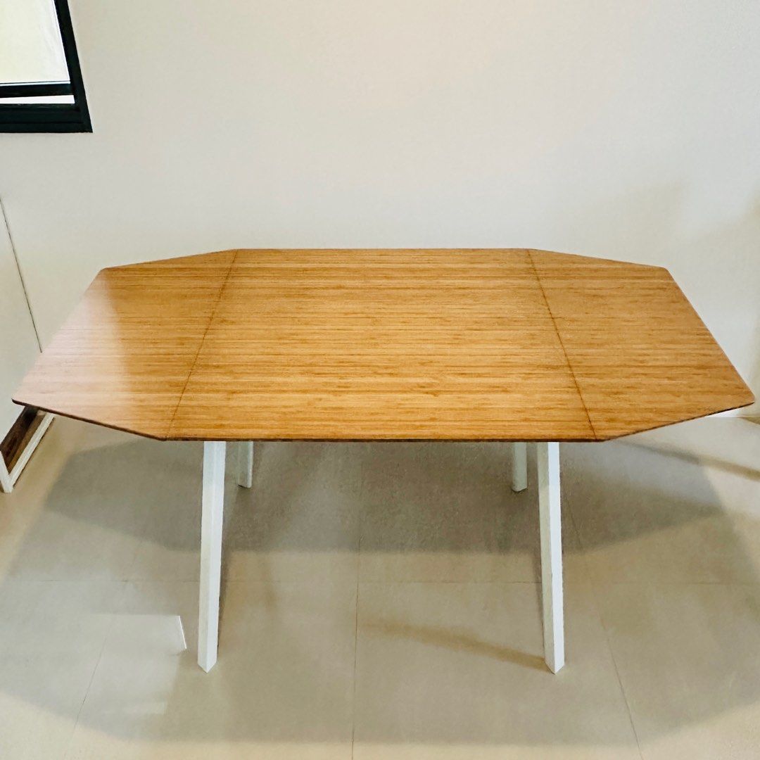 IKEA PS edition bamboo dining table, Furniture & Home Living, Furniture ...