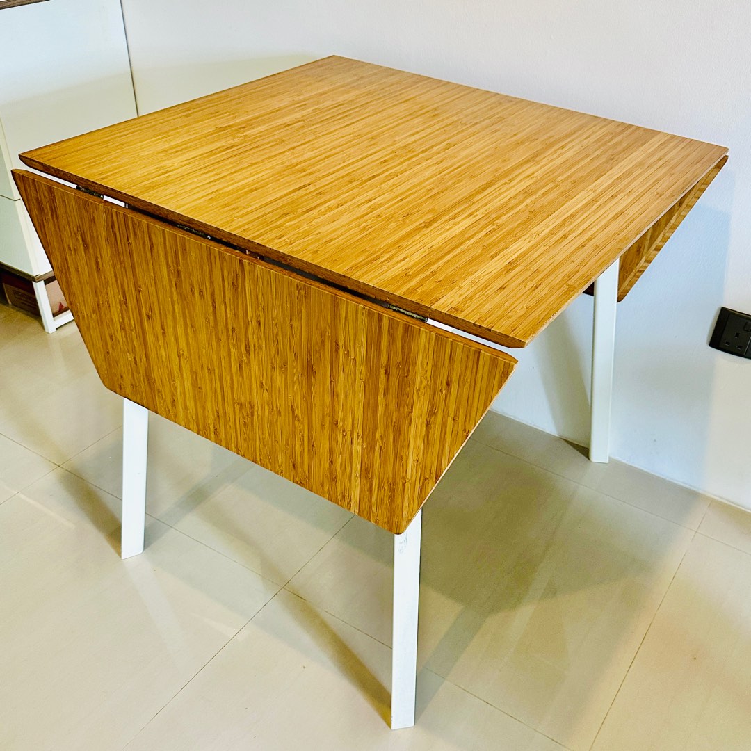 IKEA PS edition bamboo dining table, Furniture & Home Living, Furniture ...
