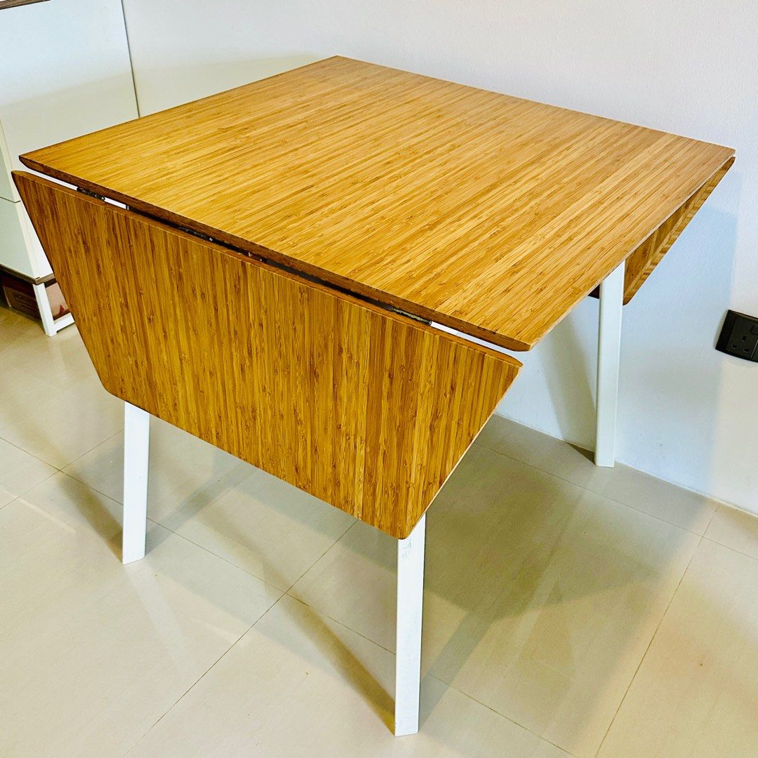 IKEA PS edition bamboo dining table, Furniture & Home Living, Furniture ...