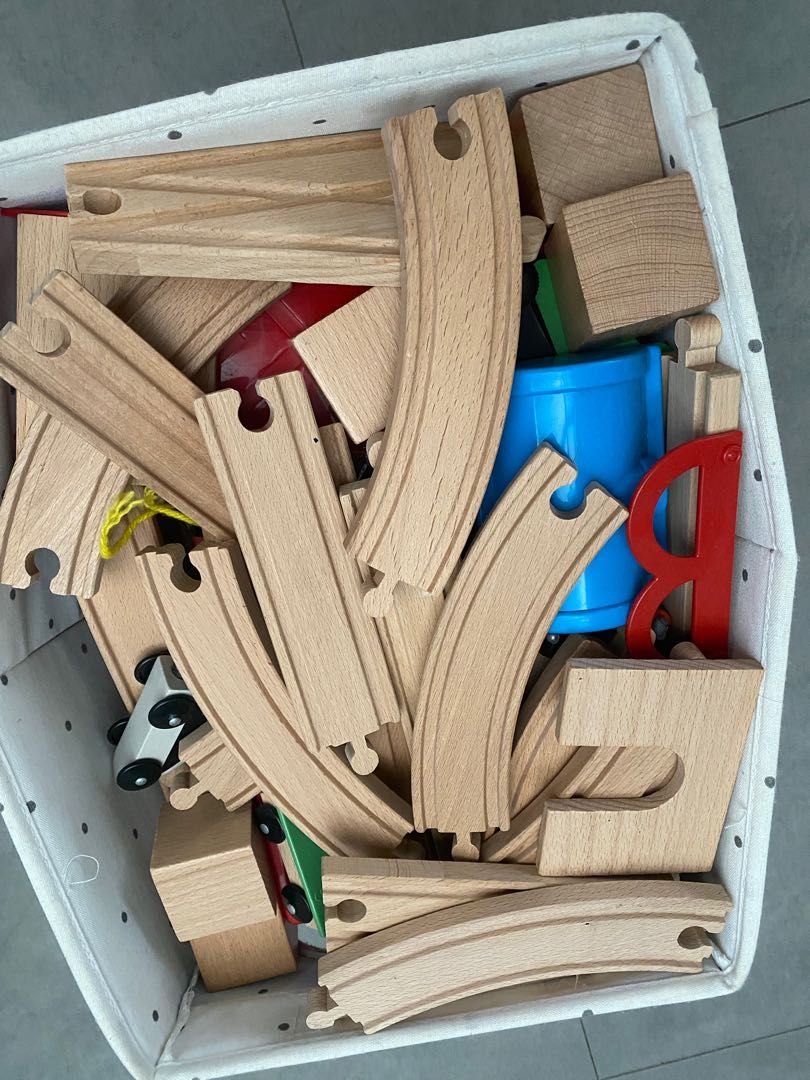Ikea Train Set (used once), Hobbies & Toys, Toys & Games on Carousell