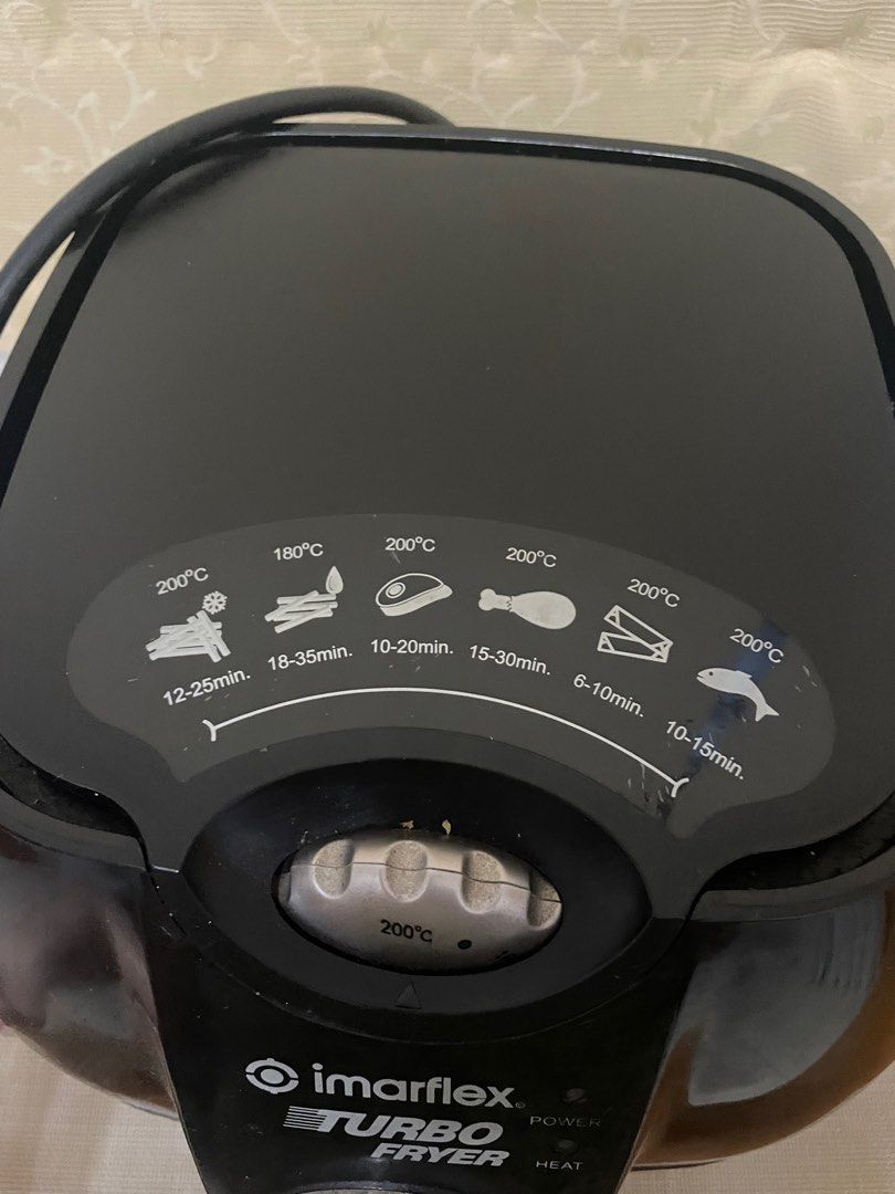 Imarflex turbo air fryer 3l (with box) pick up only, TV & Home ...