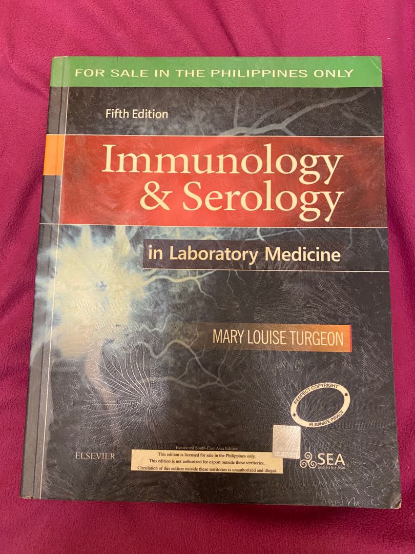 IMMUNOLOGY SEROLOGY BY TURGEON, Hobbies & Toys, Books & Magazines ...