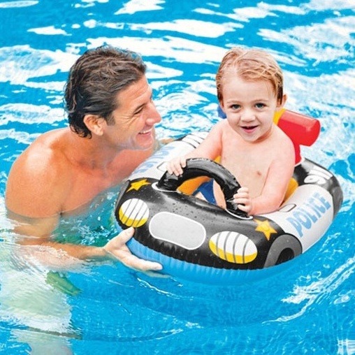 INTEX Kid Cartoon Inflatable Swimming Float with Seat （Car style animal ...