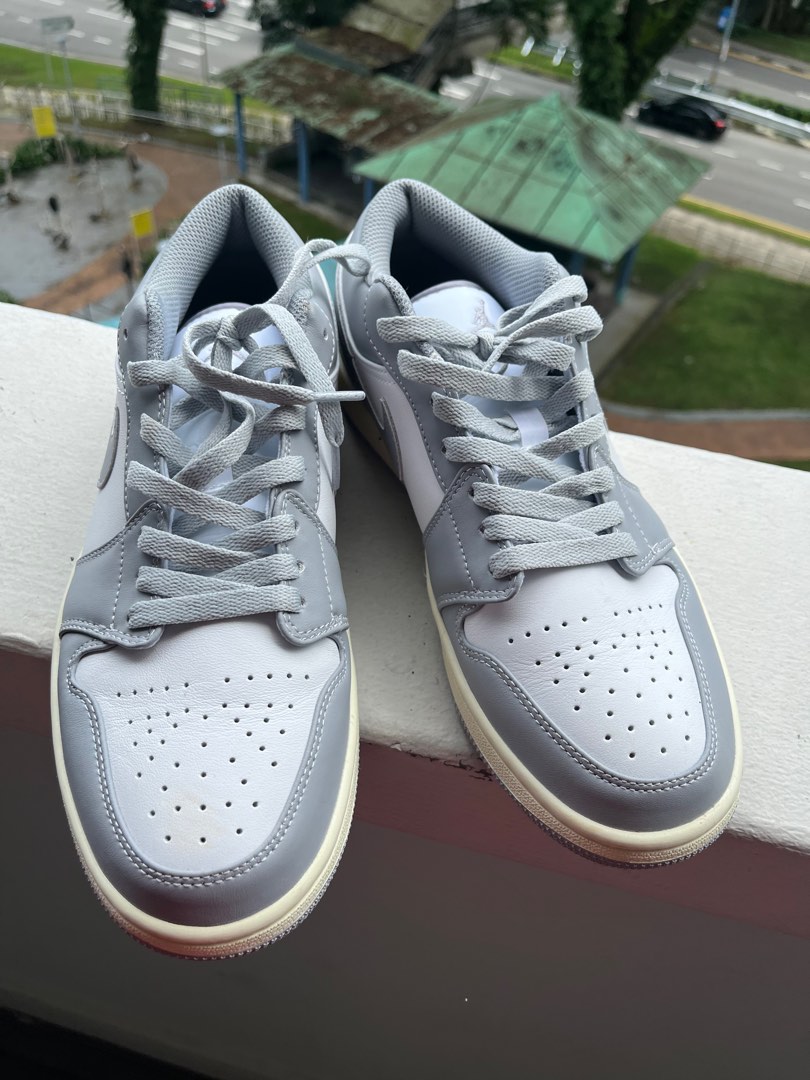 Nike J1 Low Wolf Grey, Men's Fashion, Footwear, Sneakers on Carousell