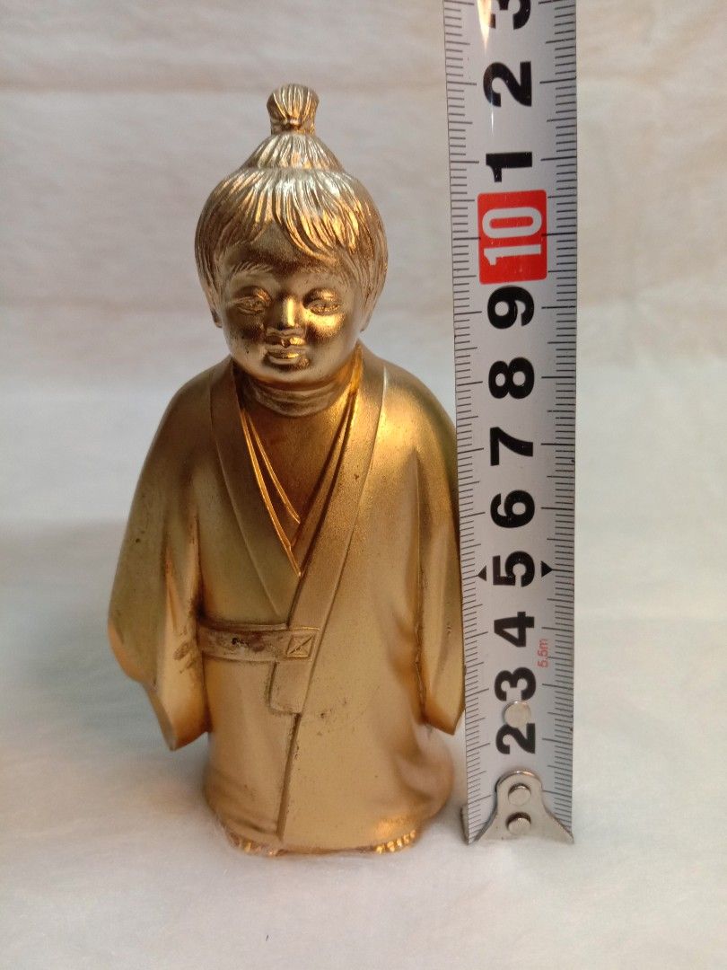 Japanese Boy Brass Statue (Okimono Interior) on Carousell