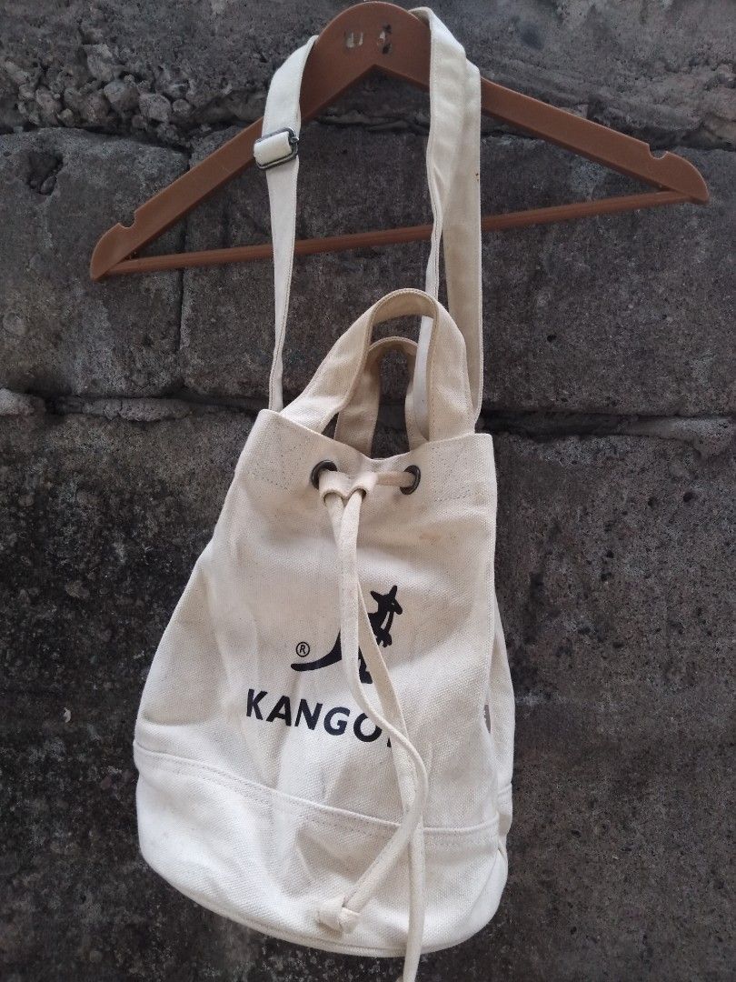Kangol heavy canvas bucket bag, Women's Fashion, Bags & Wallets, Tote ...