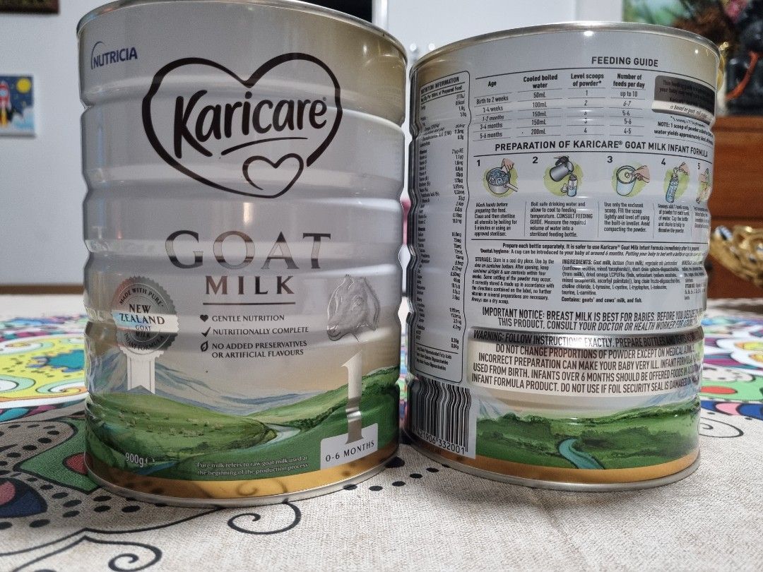 2x Karicare (0-6m) infant goat milk formula, Stage 1(exp sep23), Health ...
