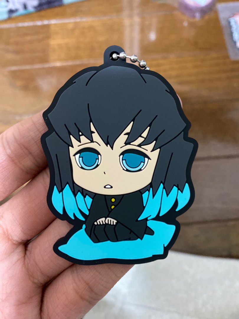 Kimetsu no yaiba Demon slayer Muichiro (4) rubber key chain, Hobbies ...