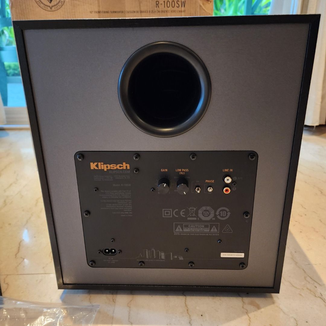 Klipsch R-100SW Subwoofer 10" sub BRAND NEW in box!, Audio, Other Audio ...
