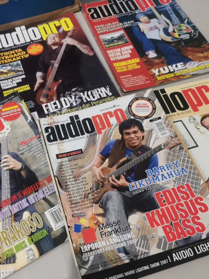 Koleksi 5 Majalah Audiopro Bass 2002-2007, Buku & Alat Tulis, Majalah & Lainnya di Carousell