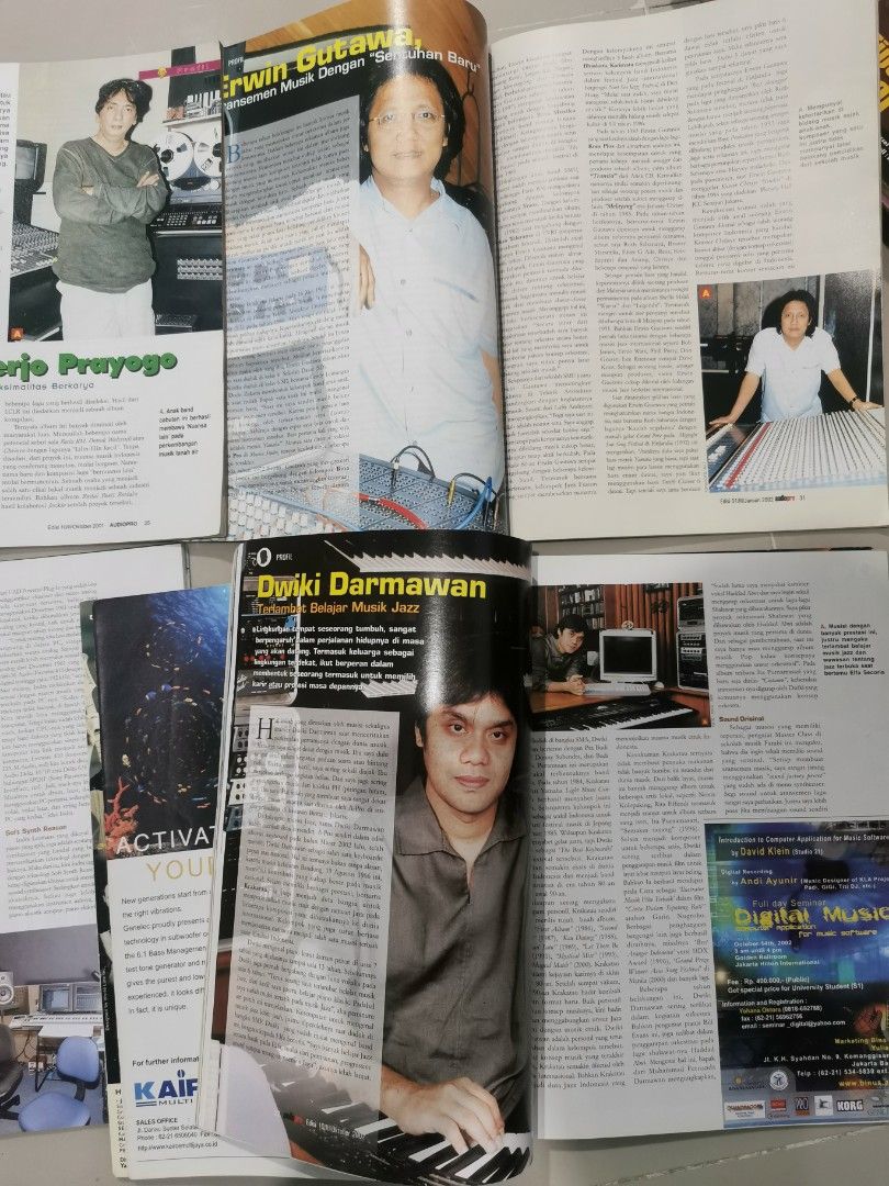 Koleksi Majalah Audiopro Komposer Top Indonesia, Buku & Alat Tulis, Majalah & Lainnya di Carousell